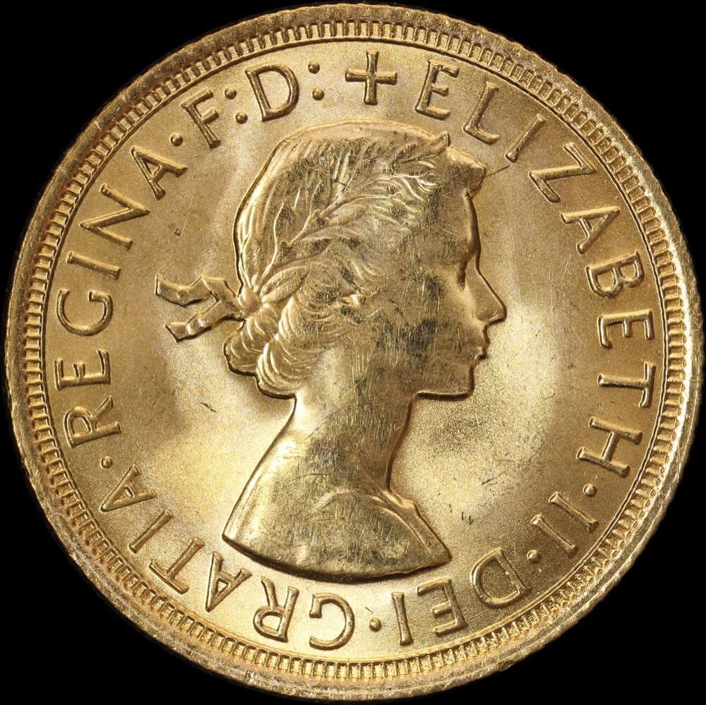 GB 1968 Gold Sovereign Elizabeth II about Unc | Sterling & Currency