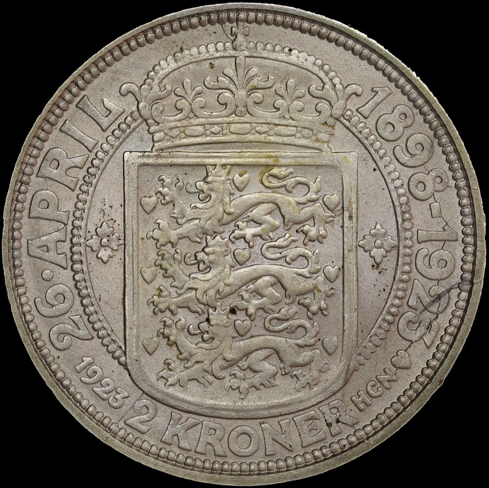 Denmark 1923 Silver 2 Kroner KM#821 Uncirculated | Sterling & Currency