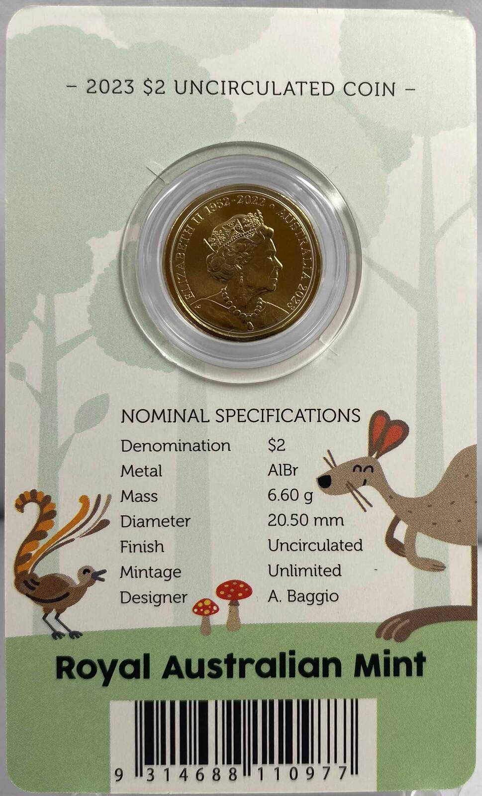 2023 2 Dollar Uncirculated Coin Tooth Fairy | Sterling & Currency