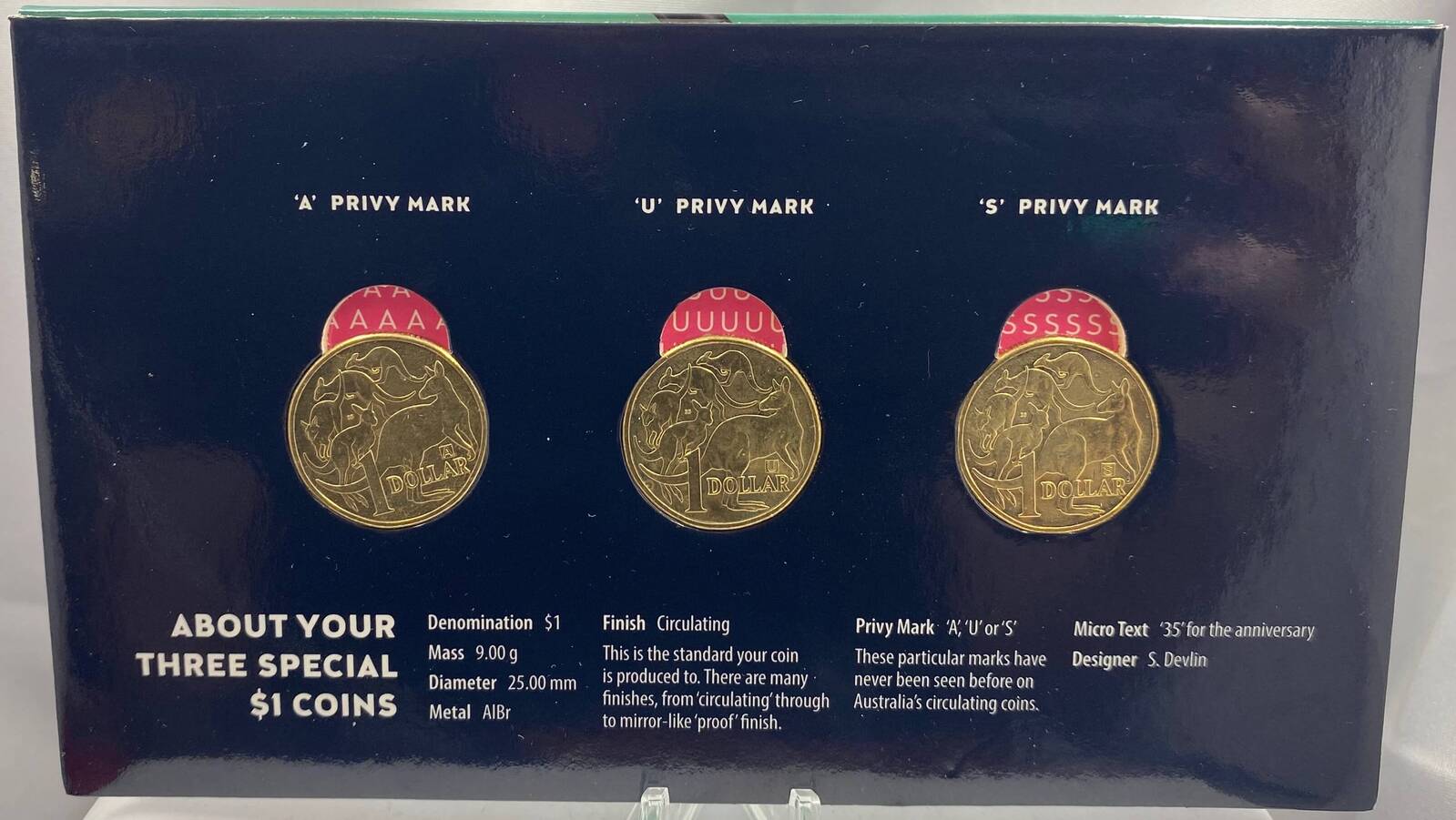 2019 Dollar Discovery $1 Set Green Folder - AUS | Sterling & Currency