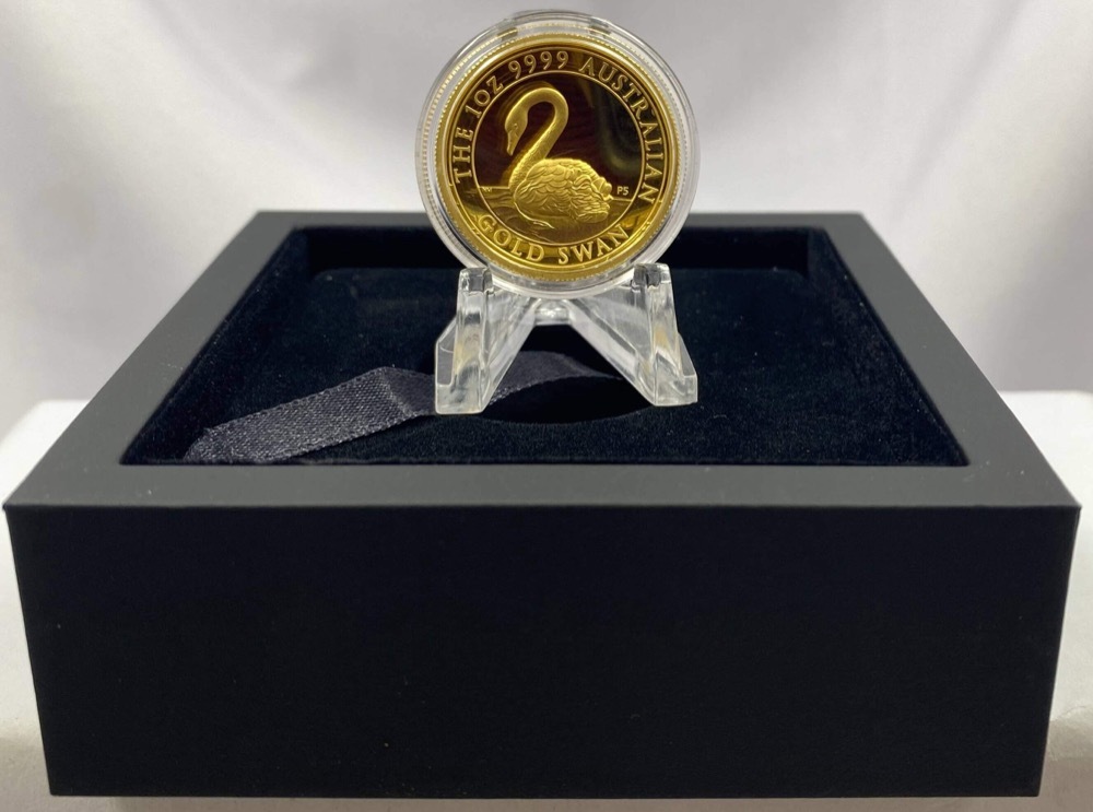 2021 Gold 1oz Proof High Relief Coin Swan | Sterling & Currency