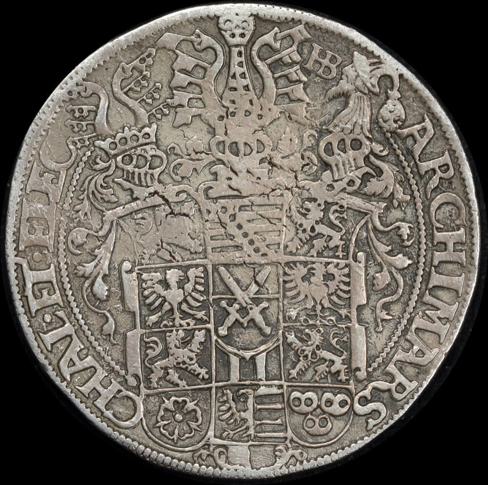 Saxony 1571 Silver Thaler good Fine | Sterling & Currency