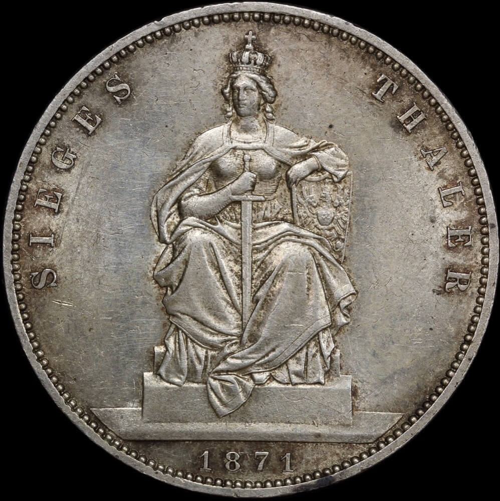 German States (Prussia) 1871-A Silver Thaler GEF | Sterling & Currency