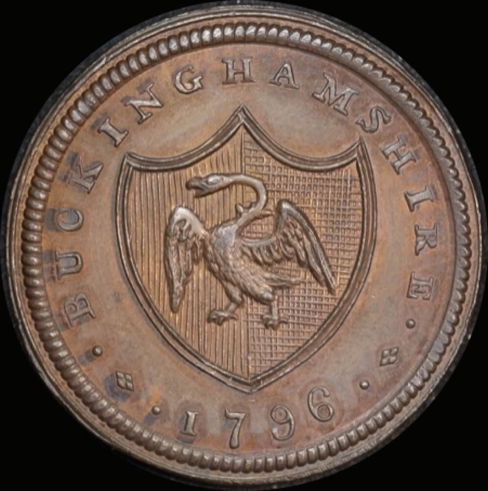 Buckinghamshire Halfpenny Token 1796 Unc | Sterling & Currency