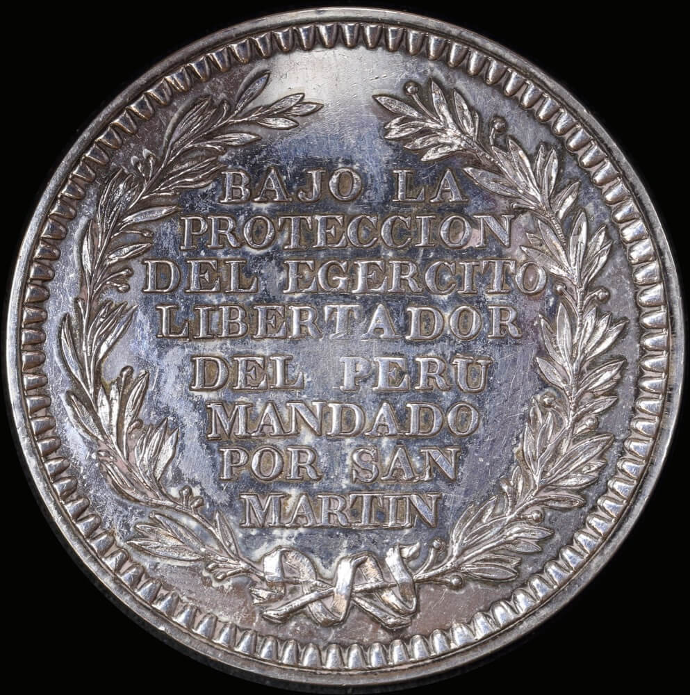 1849 / 1821 Silver Proclamation Medal FDC Peru | Sterling & Currency