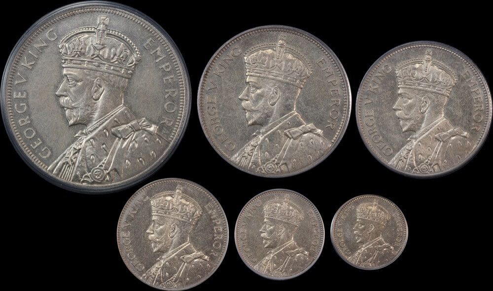 NZ 1935 Proof Coin Set Waitangi PCGS PR64 ~ PR67 | Sterling & Currency