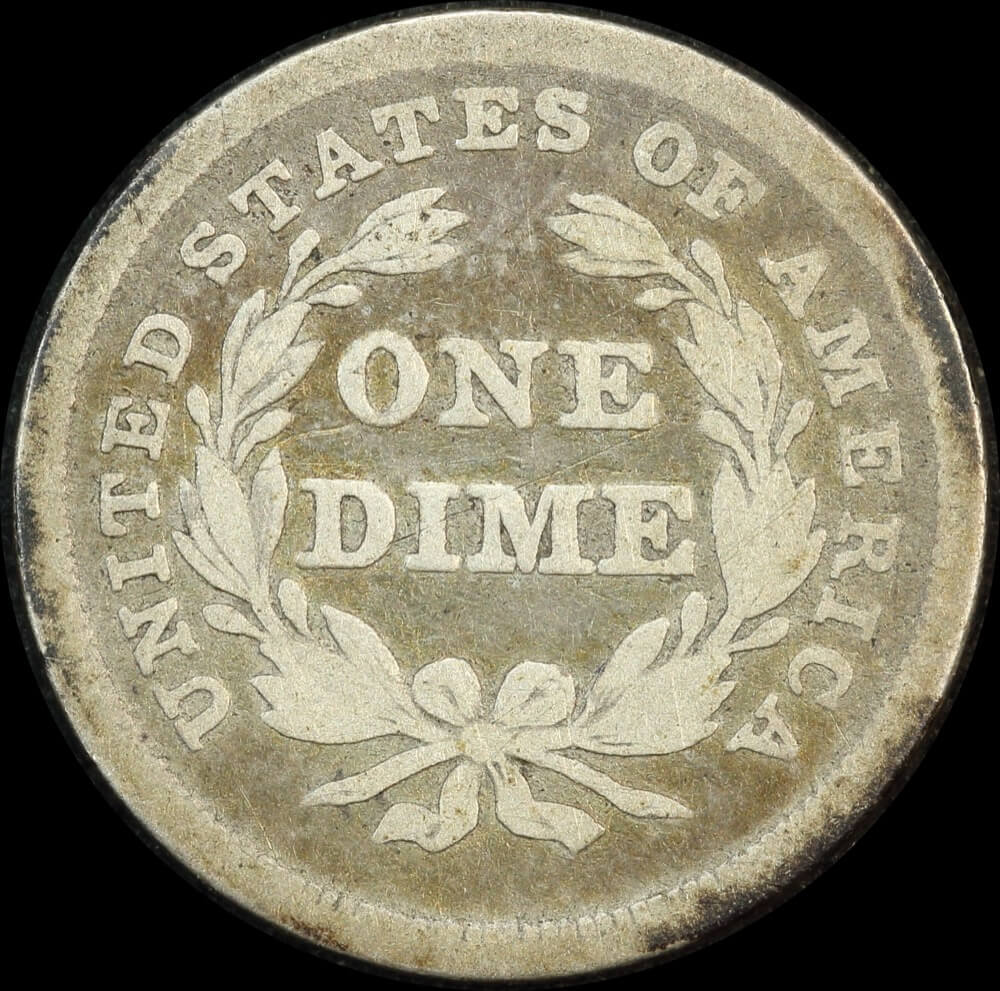 USA 1837 Silver Seated Liberty Dime Fine | Sterling & Currency
