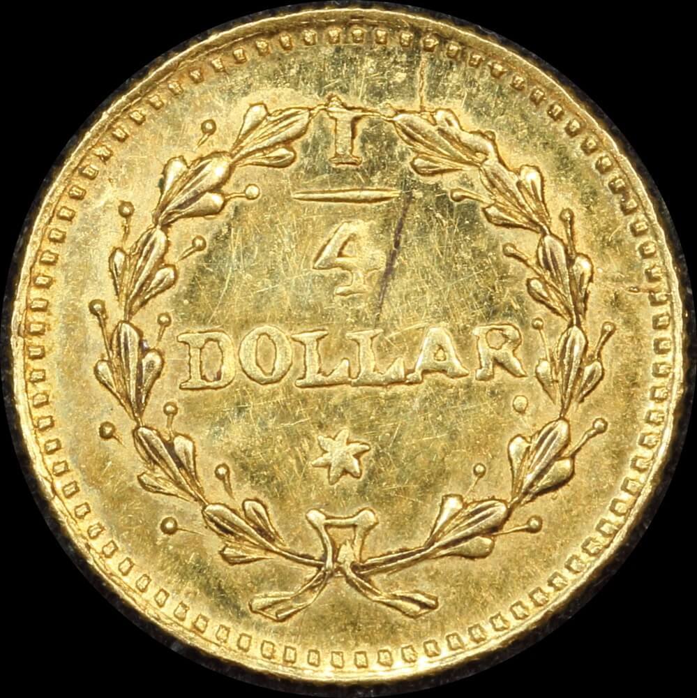 California Undated Gold 1/4 Dollar Uncirculated | Sterling & Currency