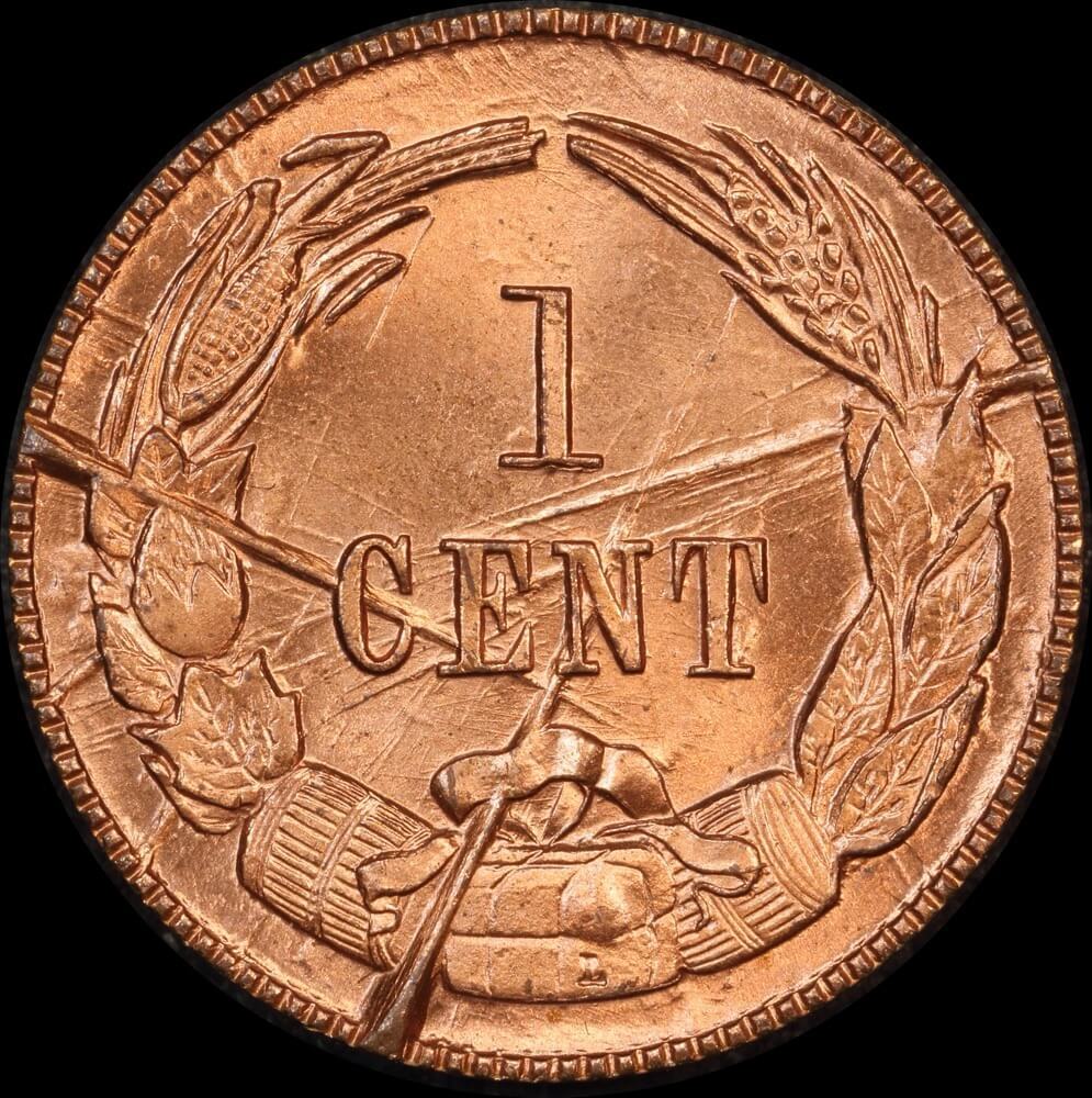 Confederate 1861 Bronze Cent Restrike Unc | Sterling & Currency