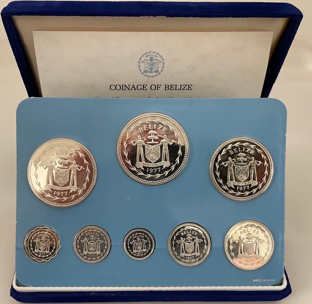 Belize 1977 Sterling Silver Proof Coin Set | Sterling & Currency