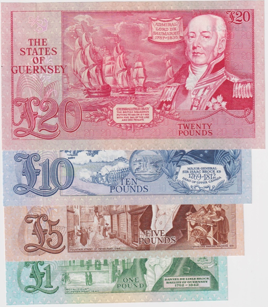 Guernsey 1980 Set of 4 20P-1P Uncirculated | Sterling & Currency