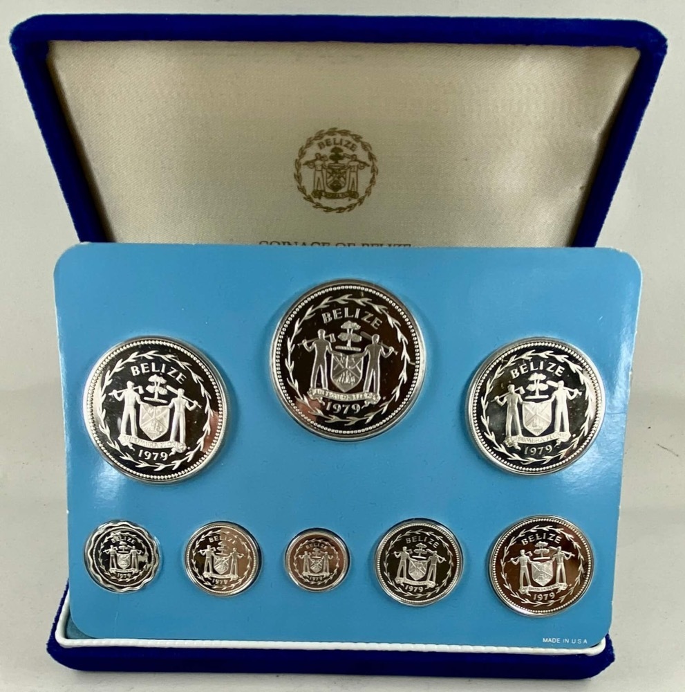 Belize 1979 Silver Proof Coin Set KM# PS12 | Sterling & Currency