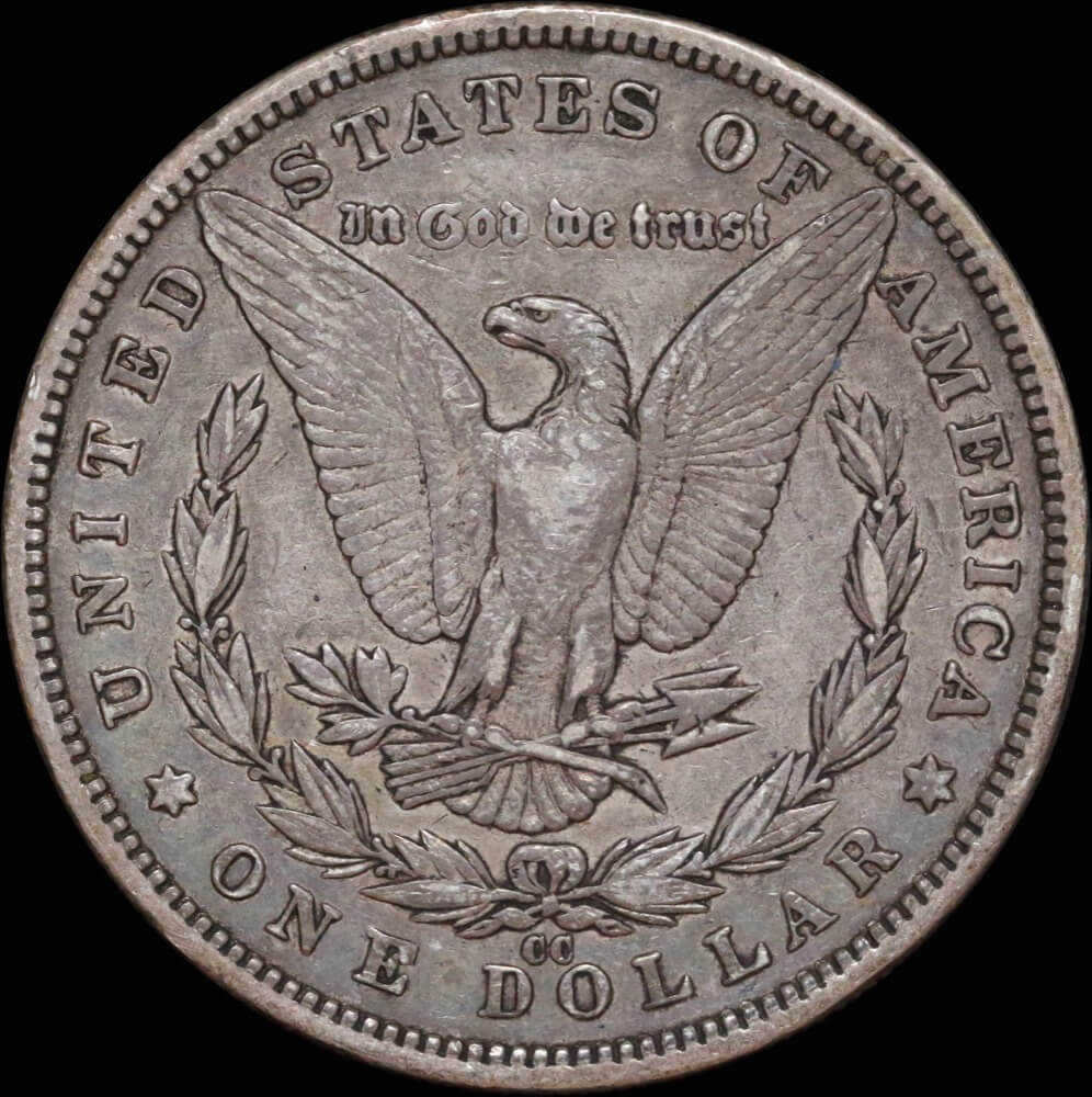 USA 1890-CC Silver Morgan Dollar Very Fine | Sterling & Currency