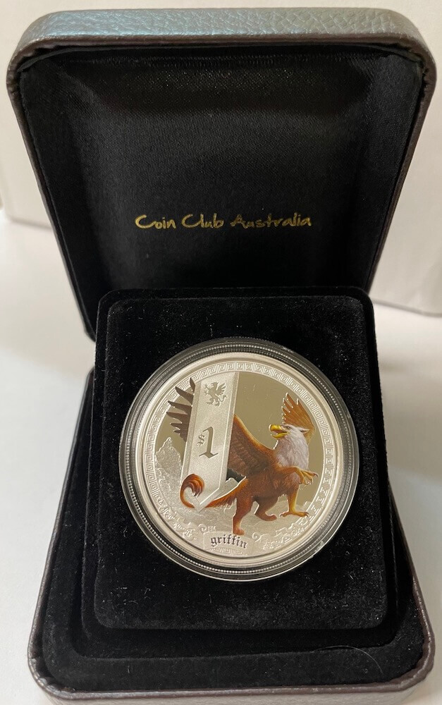 Tuvalu 2013 Silver $1 Mythical Creatures Griffin | Sterling & Currency
