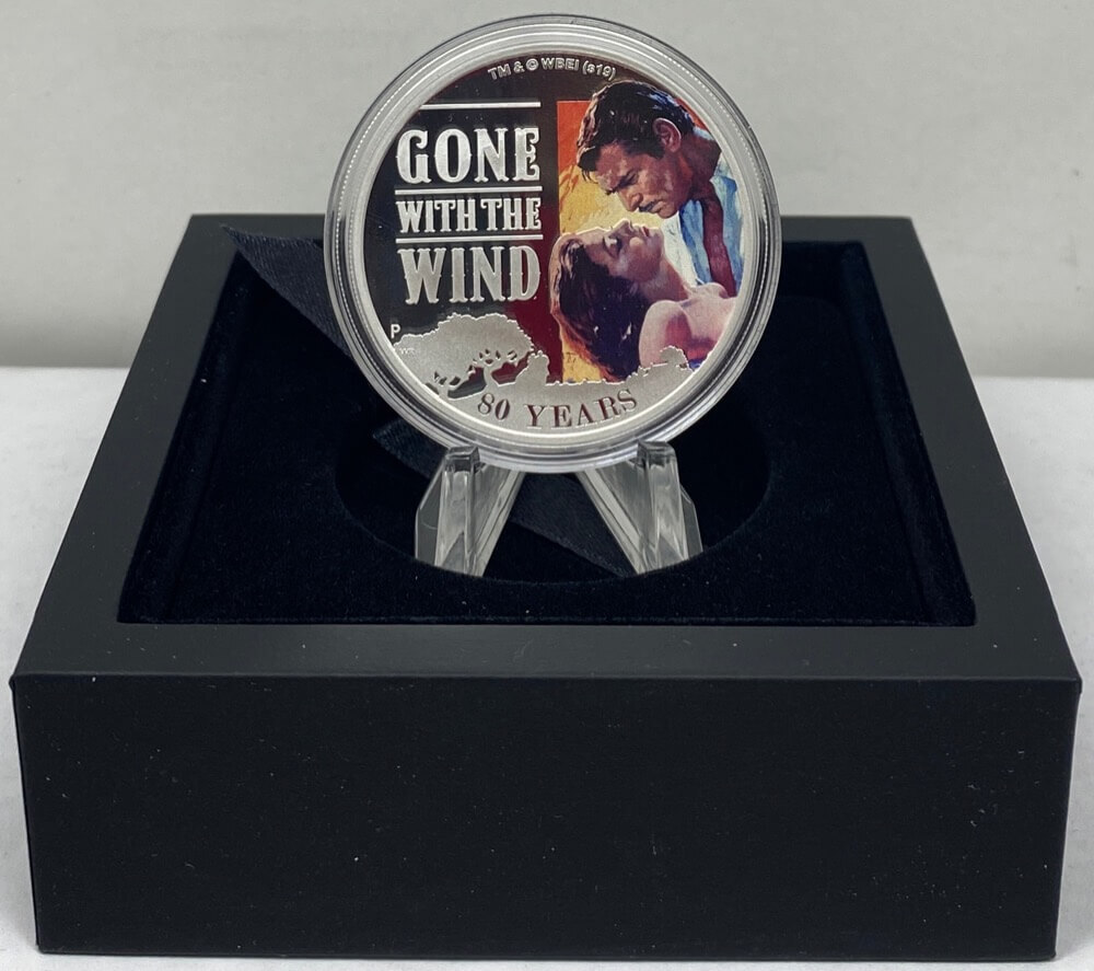 Tuvalu 2019 Silver 1 Dollar Gone With the Wind | Sterling & Currency