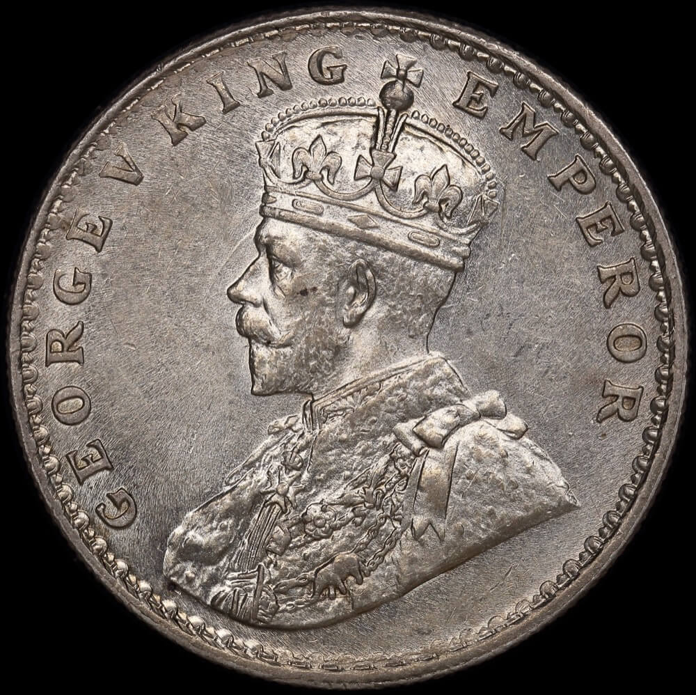 1911 India Silver One Rupee Uncirculated | Sterling & Currency