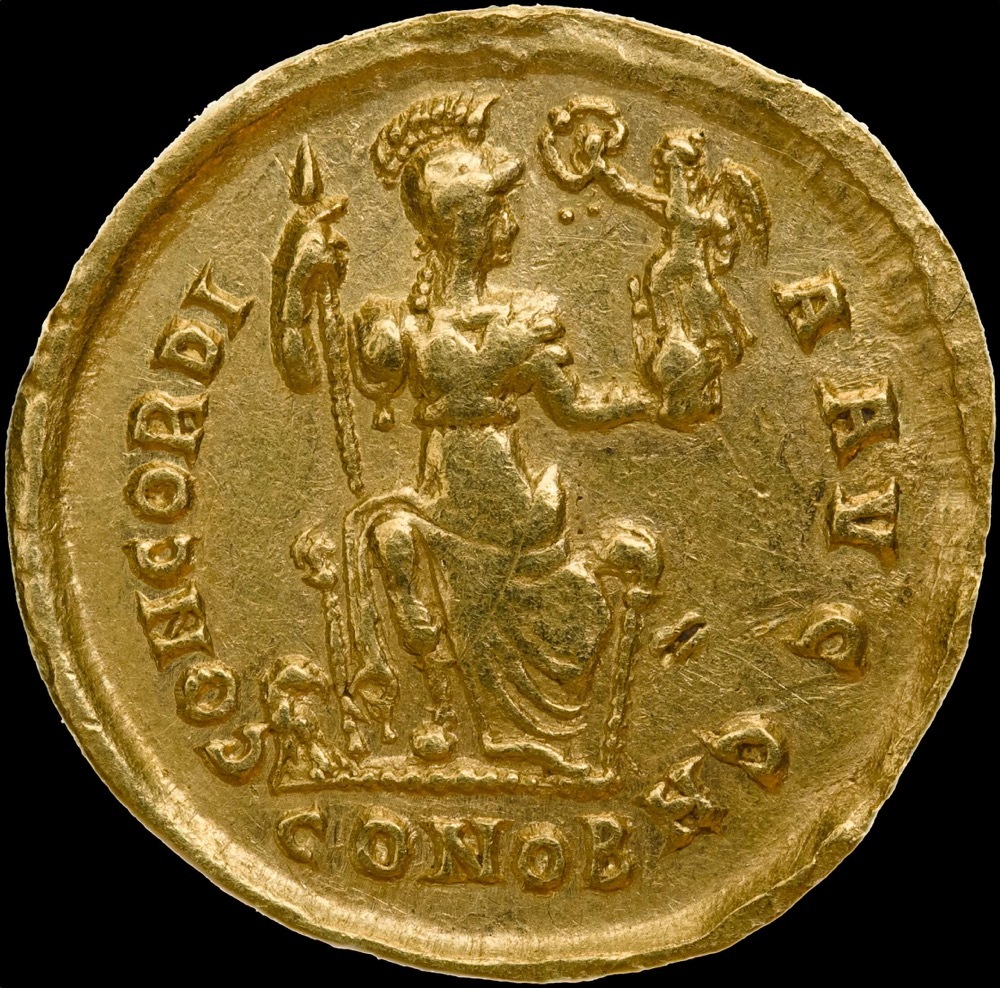 Imperial Rome 397AD Arcadius Gold Solidus GVF | Sterling & Currency