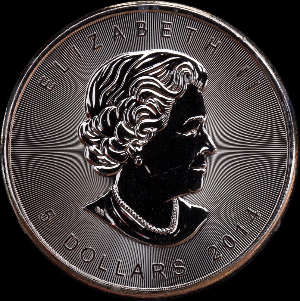 Canada 2011 Silver 5 Dollar 1oz Maple Leaf Unc | Sterling & Currency