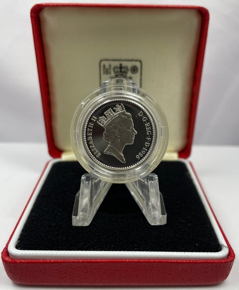 UK 1986 Silver Proof Piedfort 1 Pound Northern | Sterling & Currency