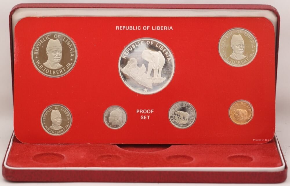 Liberia 1976 Proof Coin Set | Sterling & Currency