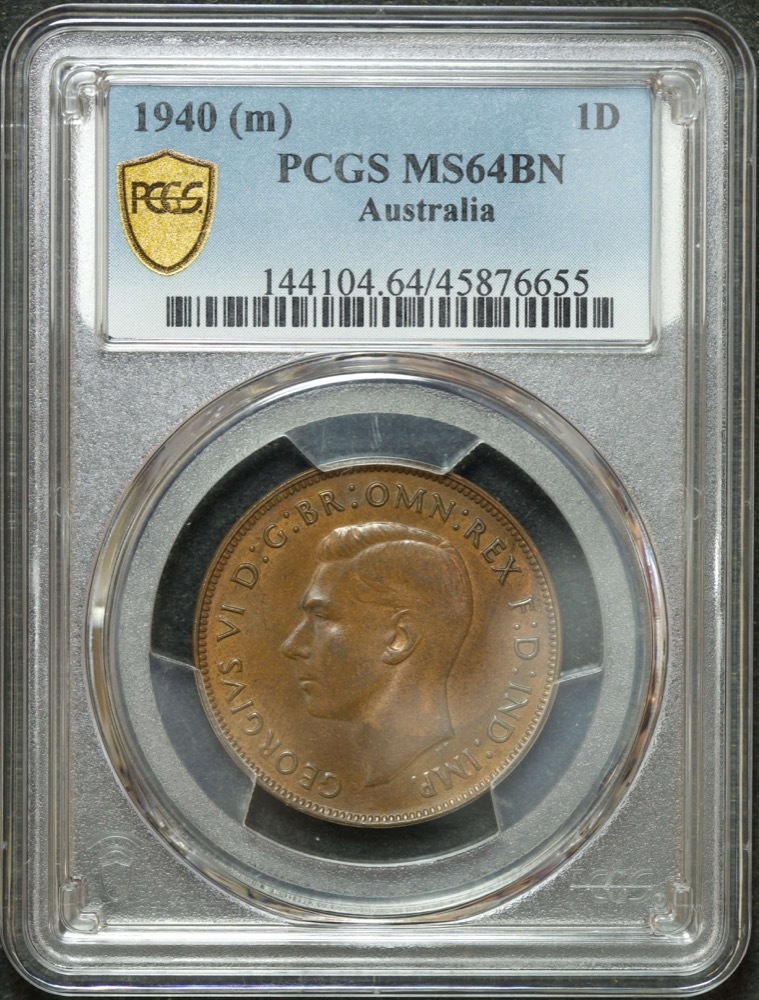 1940 Penny Choice Unc (PCGS MS64BN) | Sterling & Currency