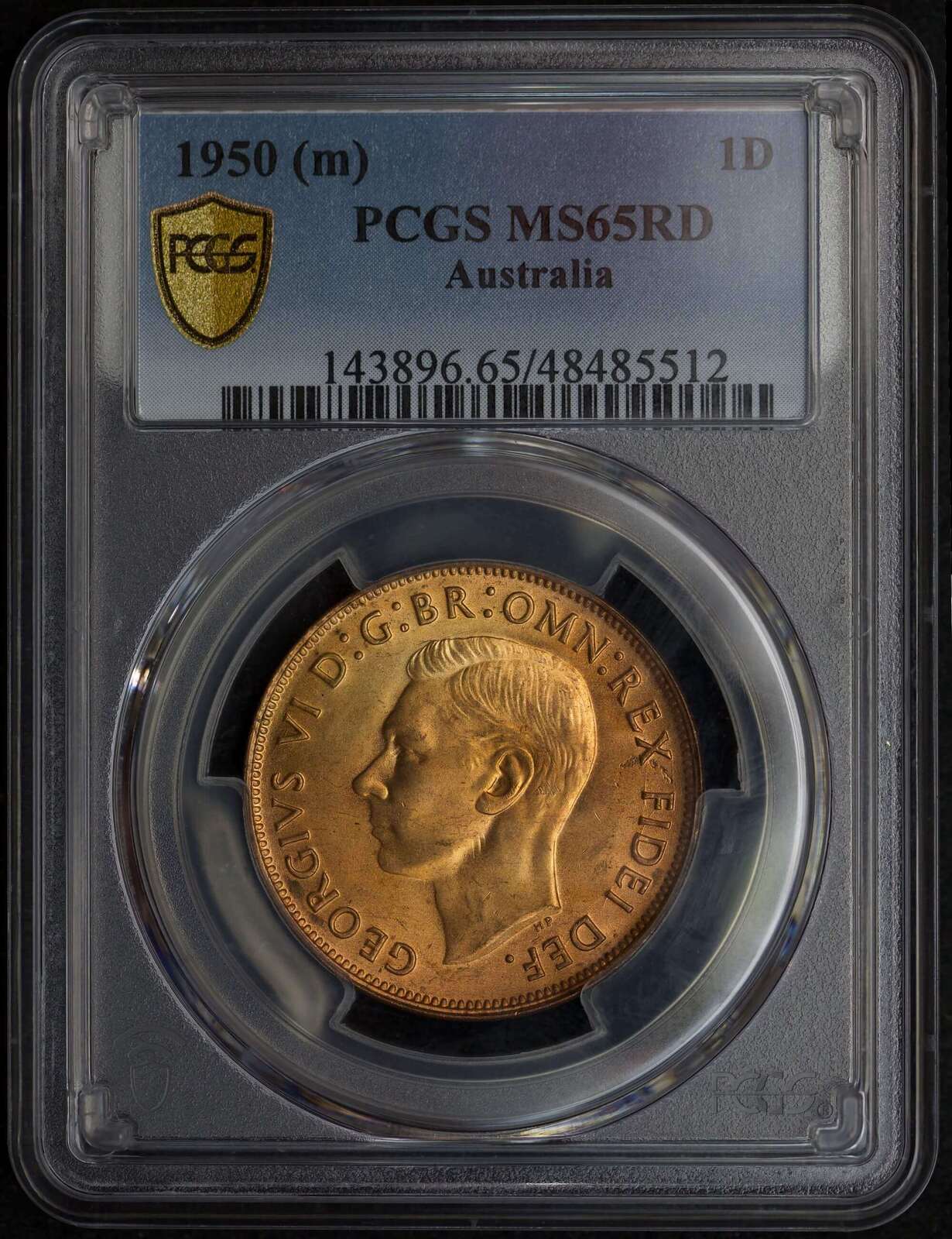 1950 Penny PCGS MS65RD | Sterling & Currency