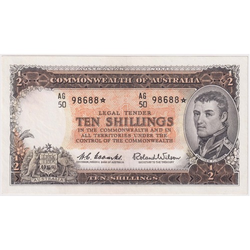 1961 Ten Shilling Star Note good EF | Sterling & Currency